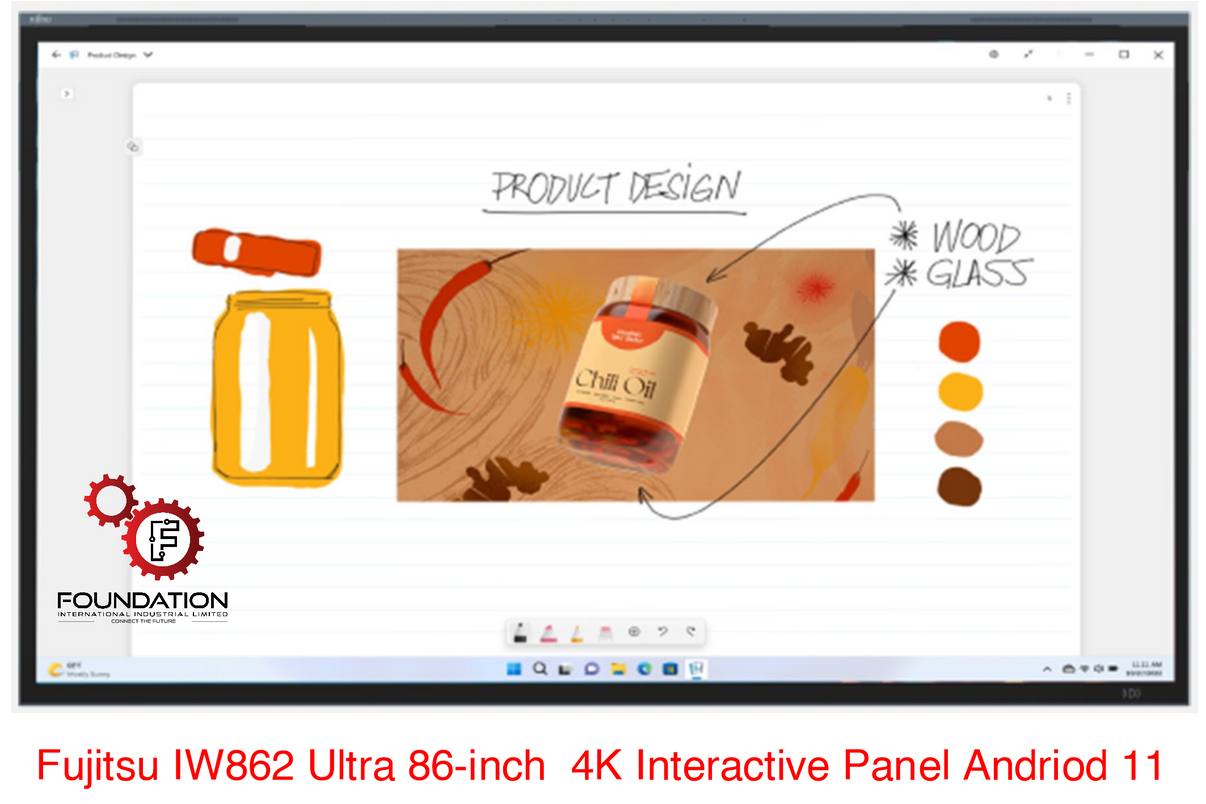 Fujitsu IW862 Ultra 86-inch 4K UHD Interactive Panel Smart Whiteboard ...