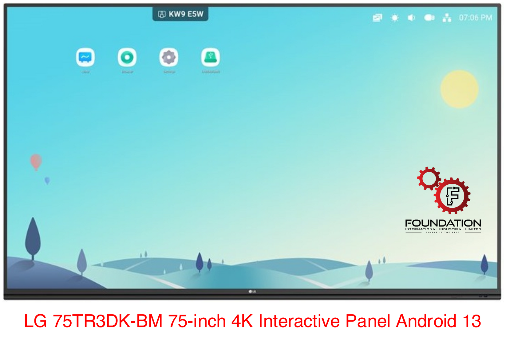 LG 75TR3DK-BM 75-inchs CreateBoard Interactive Panel 4K Android 13 Goo ...