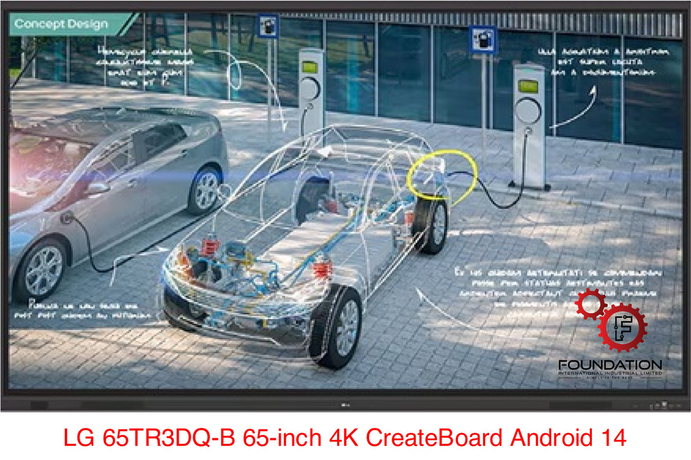LG 65TR3DQ-B 65" CreateBoard Interactive Panel 4K Android 14 Google ED ...